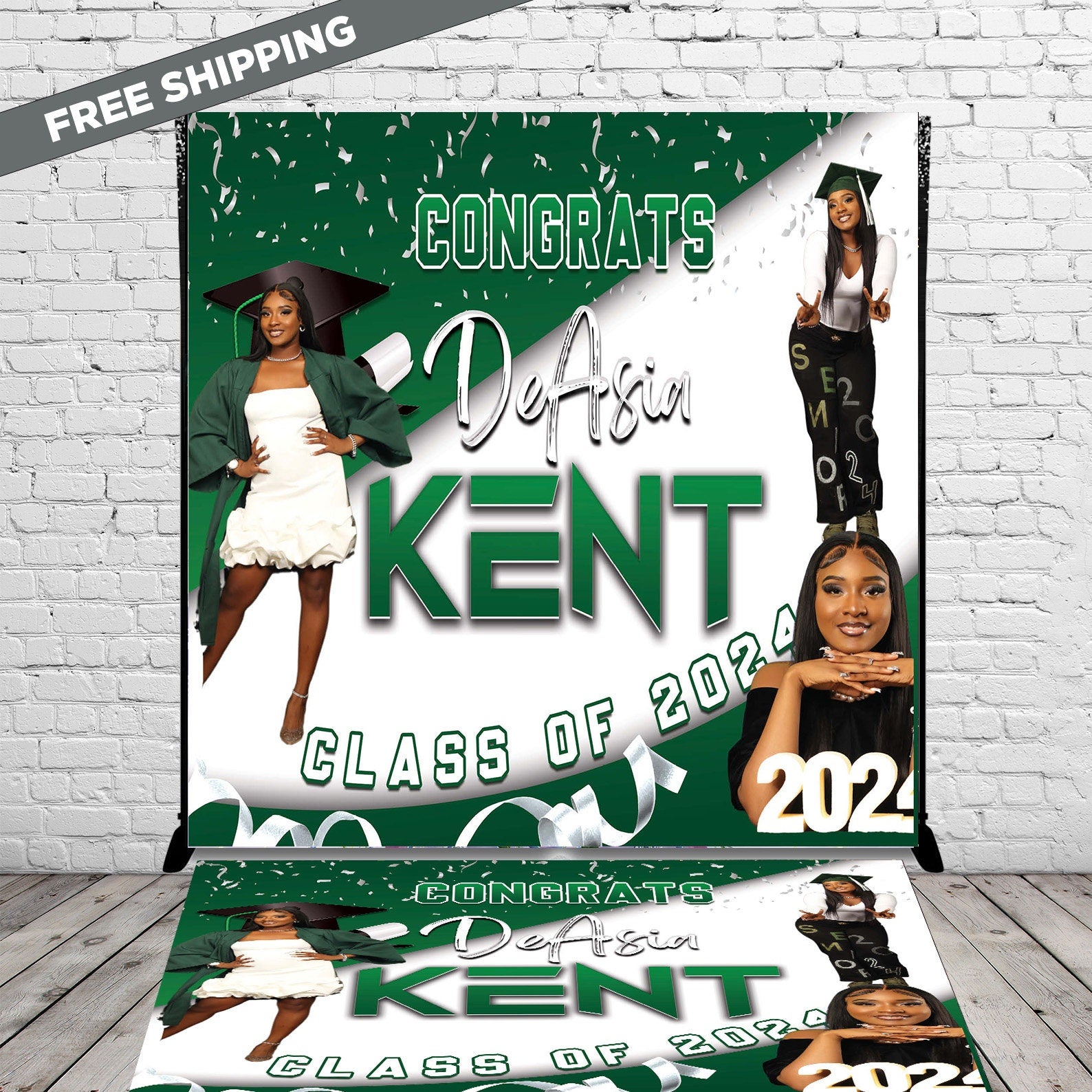 2024 Graduation backdrop, 2024 Prom backdrop decal bundle, Backdrop De ...