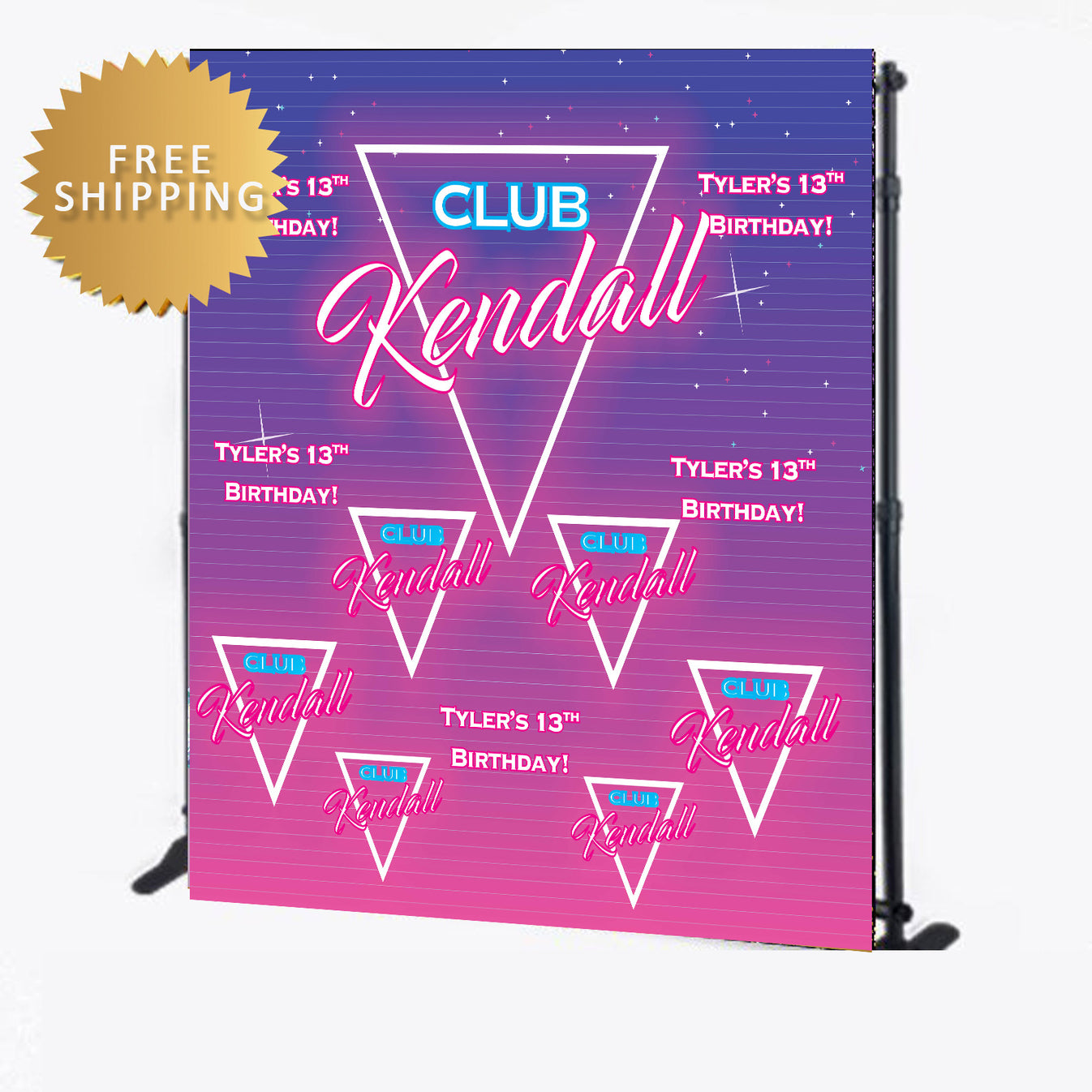 Teen Birthday Dance Party Custom Step and Repeat Backdrop – Dream ...