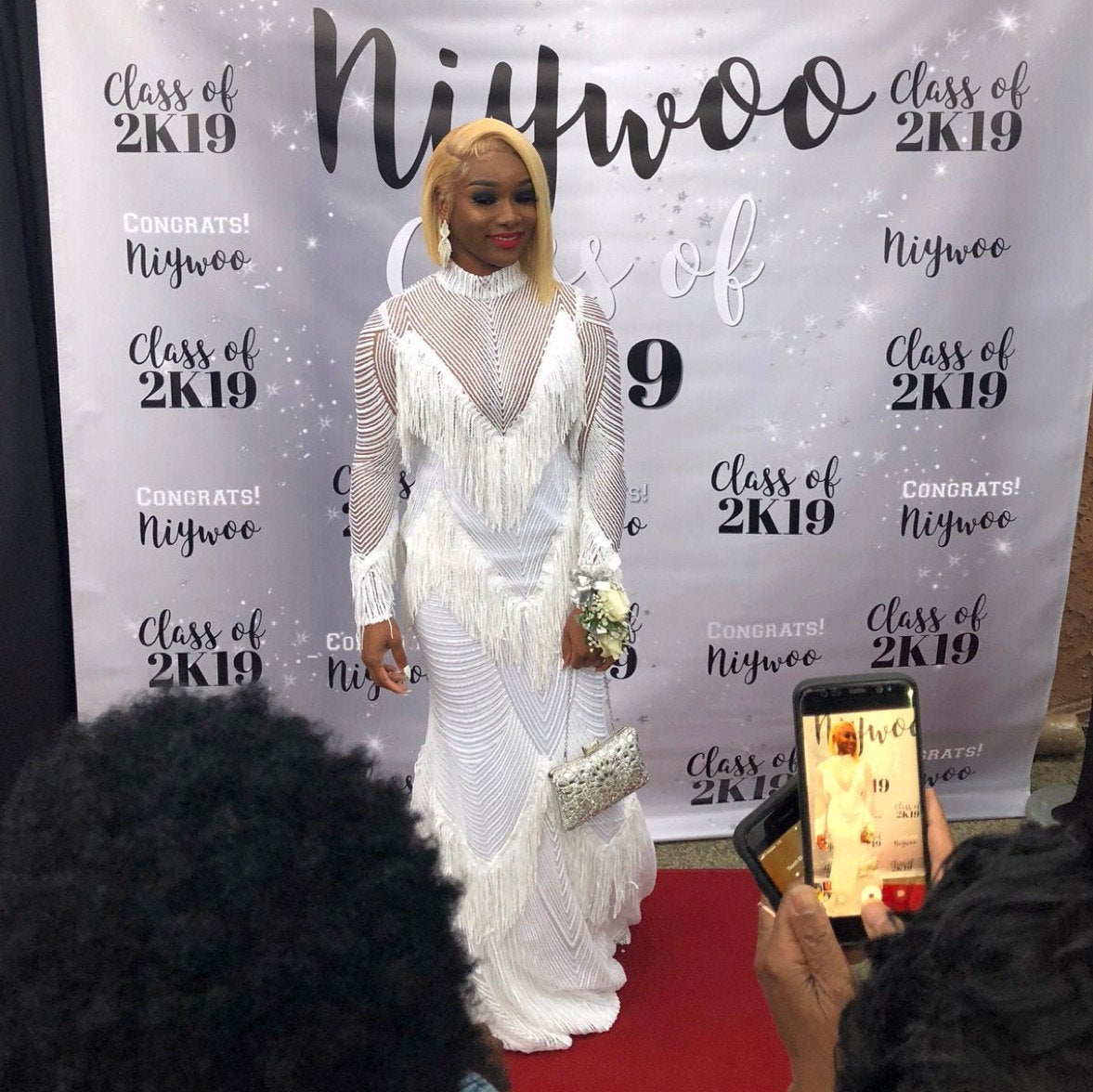 Silver and black Senior Prom 2020 Step and Repeat backdrop – Dream ...